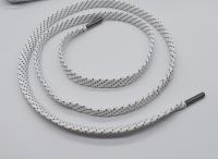China 1cm Polyerster Flat Shoe Laces Colorized Dot With Metal Aglet Trouser Hoddie Rope for sale