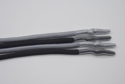China Custom Polyester Hoodie Laces Drawcord String With Round Clear Aglet Tips for sale