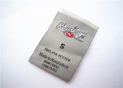 China Custom Woven Clothing Label Tags Woven Fabric Lables Washable for sale