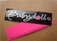 China Printed Paper Tag Fabric Woven Clothing Labels Custom Apparel Tags And Labels Lightweight for sale