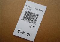 China White Clothing Brand Tags / Paper Garment Hang Tags For Clothing for sale