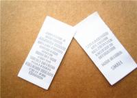 China Heat cut Clothing Label Tags woven for back neck label with customized logo for sale