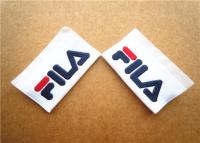 China Heat cut Clothing Label Tags woven for back neck label with customized logo for sale