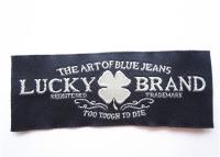 China Black Satin Woven Clothing Label Tags / Personalised Name Labels for sale
