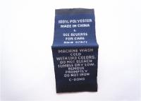 China Black Satin Woven Clothing Label Tags / Personalised Name Labels for sale