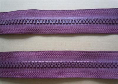 China Leather Jacket Heavy Duty Zippers , 5 Inch Separating Zipper No Slip for sale