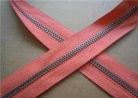 China Leather Jacket Heavy Duty Zippers , 5 Inch Separating Zipper No Slip for sale