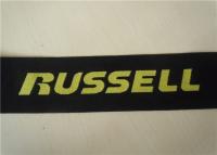 China Yellow Polyester Jacquard Elastic Fabric Bands , Thick Elastic Band for sale