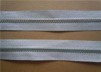 China Garment White Large Plastic Sewing Invisible Zipper With Lining for sale