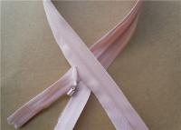 China 5# Plastic Sewing Notions Zippers Silver , Separating Invisible Zipper for sale