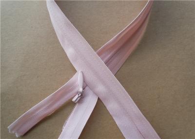 China 5# Plastic Sewing Notions Zippers Silver , Separating Invisible Zipper for sale