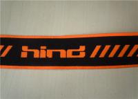 China Orange Black Sport Elastic Band , Elastic Webbing Belt High Tensile for sale