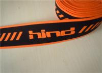 China Orange Black Sport Elastic Band , Elastic Webbing Belt High Tensile for sale