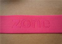 China Pink Jjacquard Elastic Band , Clothes Sewing Webbing Straps Colorful for sale