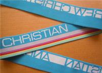 China Sky Blue Jacquard Elastic Waistband Webbing Straps for Leggings for sale