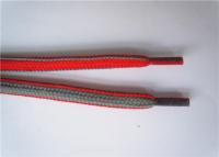 China Lightweight Flat Shoe Laces No Slip , Red Shoe Laces For Boots for sale