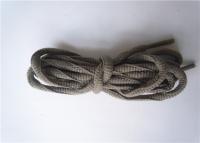 China Nylon Waxed Flat Shoe Laces with Plastic Tips , High Tenacity for sale