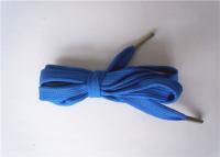 China Nylon Waxed Flat Shoe Laces with Plastic Tips , High Tenacity for sale