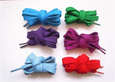 China 54 Inch Flat Cotton Shoelaces / Flat Elastic Shoelaces For Running Shoe for sale