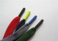 China Decoration Nylon Bright Colored Shoe Laces Flat With Mental Tip for sale