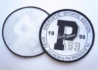 China Rubber 3D Custom Clothing Patches Embosssed With Backing for sale