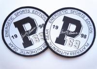 China Rubber 3D Custom Clothing Patches Embosssed With Backing for sale
