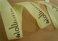 China Light Weight Cotton Webbing Tape Woven Jacquard Ribbon Printing Colored for sale