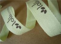 China Light Weight Cotton Webbing Tape Woven Jacquard Ribbon Printing Colored for sale