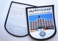 China Black Custom Embroidered Name Patches Non Woven With Lightweight for sale