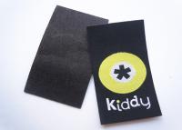 China Black Custom Embroidered Name Patches Non Woven With Lightweight for sale