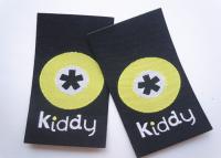 China Black Custom Embroidered Name Patches Non Woven With Lightweight for sale