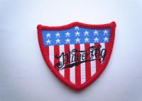 China Rubber  Embroidered Clothing Patch Uniform Sew On For Badges for sale