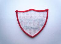 China Rubber  Embroidered Clothing Patch Uniform Sew On For Badges for sale