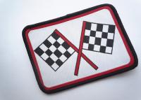 China Decorative Embroidered Number Patches Polyester For Apparel Dress for sale