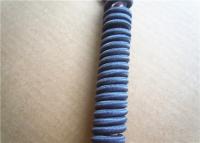 China Blue 3Mm Waxed Cotton Cords / Elastic Drawstring Cord Polyester for sale