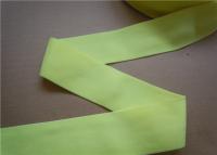 China High Tensile Yellow Polyester Webbing Straps / 38Mm Cotton Webbing Woven for sale