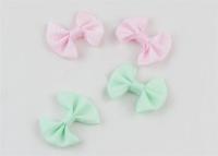 China White Ribbon Bowknot Hair Clips Thick Ribbon Bow Garment Accessory for sale