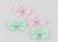 China White Ribbon Bowknot Hair Clips Thick Ribbon Bow Garment Accessory for sale