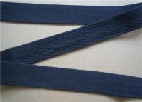 China Blue Printed Elastic Webbing Straps Single Fold 2 Cm Width For Bags for sale