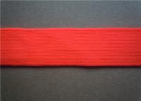 China Red Polyester Custom Jacquard Ribbon Fabric Trim 2Cm Width Printed for sale