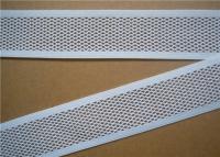 China Elastic White Nylon Webbing Straps Colorful Washable With Gridding for sale