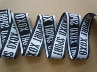 China Custom Logo Good Stretch Jacquard Elastic Waistband / Underwear Elastic Band for sale