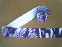 China Wholesale Heat Transfer 40mm Personalized Printed Satin Ribbons With Logo for sportswear for sale