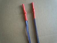 China Colourful Plastic Tips Round Shoe Laces Aglets Elasticity Custom for sale