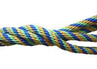 China Multicolor Braided nylon / Polypropylene Non Elastic Tape Rope spandex fabric pulley for sale