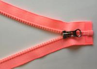 China Personality Teeth Replacement Coat Zippers , Open End Invisible Zipper With Plastic Teeth For Dress for sale