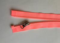 China Personality Teeth Replacement Coat Zippers , Open End Invisible Zipper With Plastic Teeth For Dress for sale