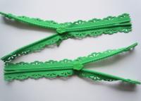 China Custom Length Double Sided Sewing Notions Zippers , Nylon Lace Zipper For Clothes for sale