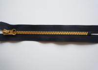 China 6mm Silver Black Copper YKK Metal Sewing Notions Zippers With Plastic Tape Riri Zipper for sale