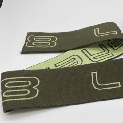 China Band Striped Cotton Webbing Nylon Jacquard Elastic Cotton Webbing Tape for sale